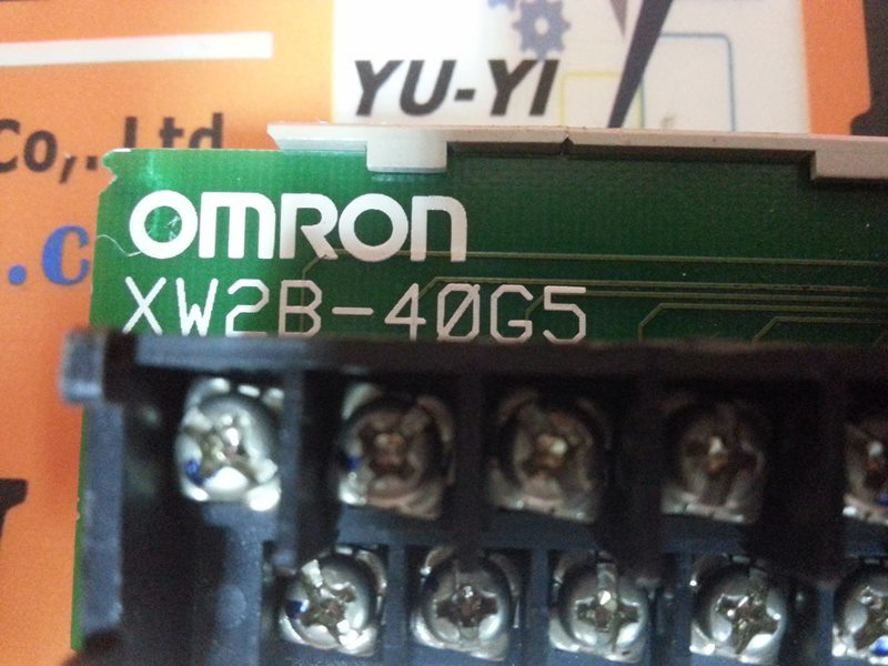 OMRON XW2B-40G5 Terminal Block - 裕益科技自動化設備可程式編碼器PLC分散式控制系統DCS